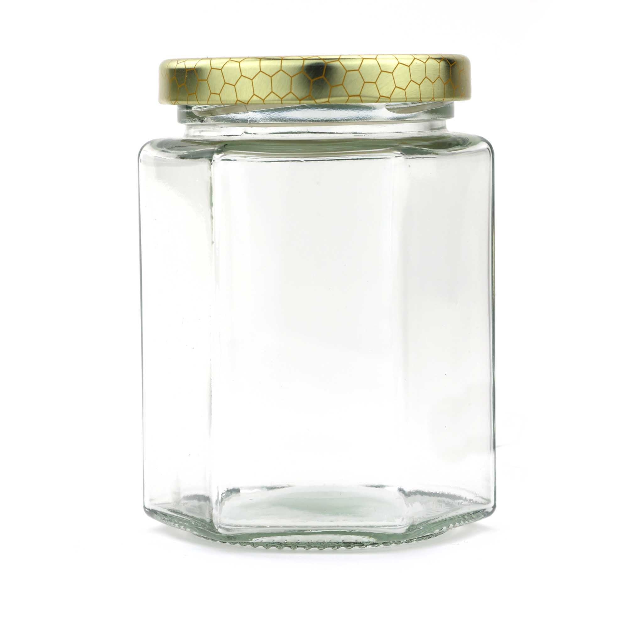 Hexagon Glass Jar | 380 ml – The Hive Butler